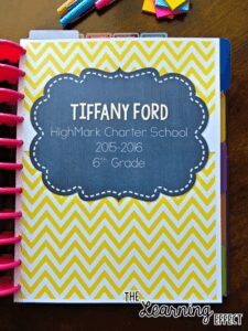 2015-2016 Teacher Planner