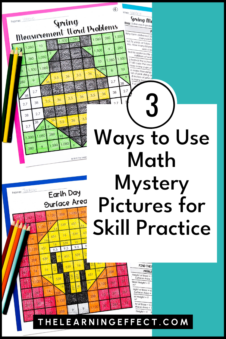 3 Ways To Use Math Mystery Pictures for Skill Practice