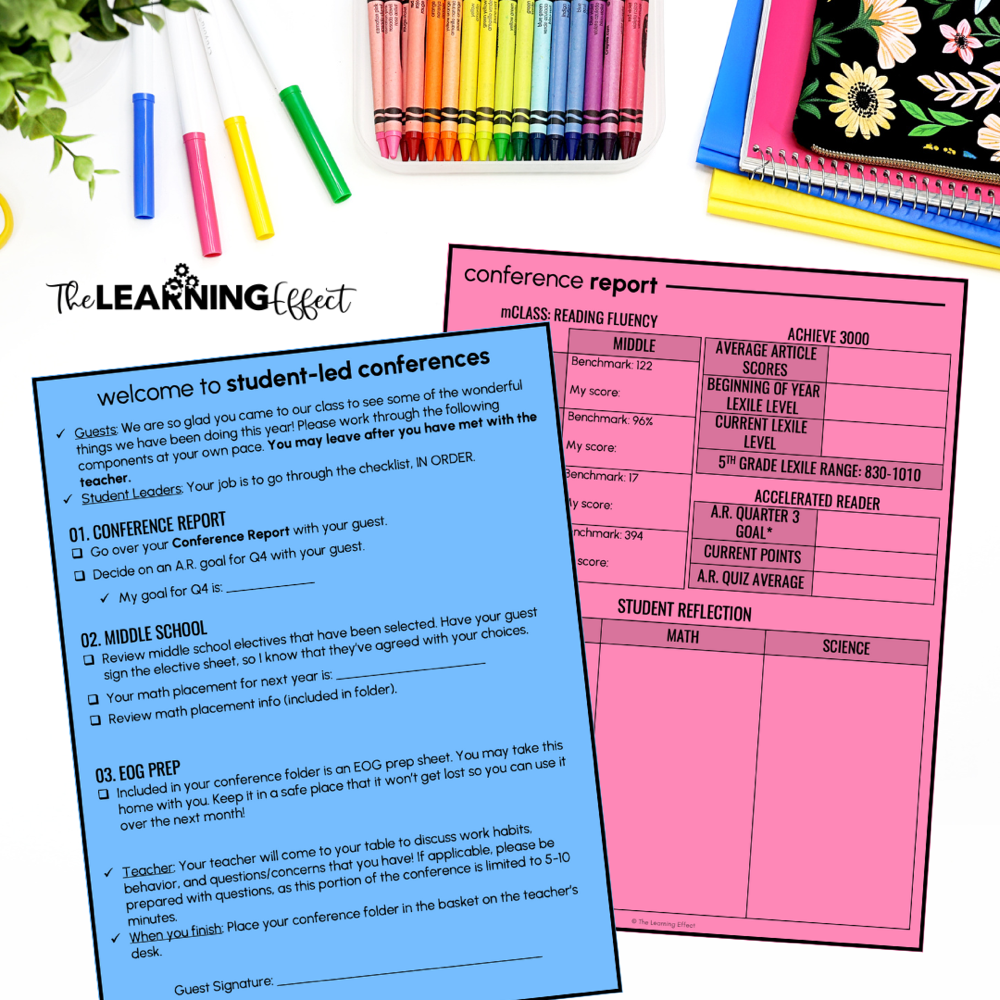 How to Effectively Run Student-Led Conferences in Upper Elementary