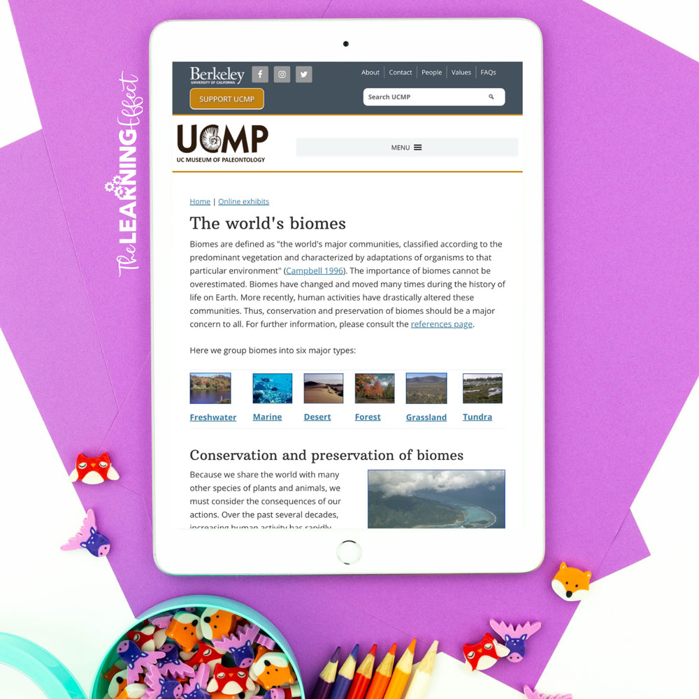 20 Biome Research Websites for Students