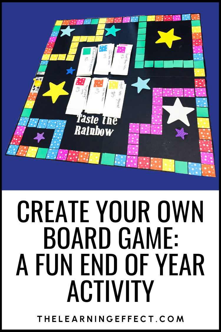 Create Your Own Board Game: A Fun End of the Year Activity