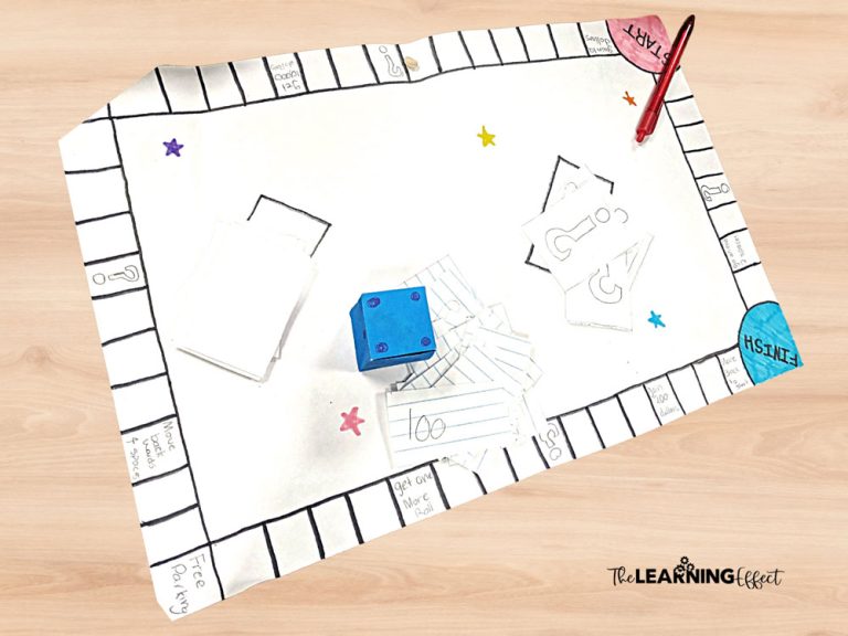 Create Your Own Board Game: A Fun End of the Year Activity