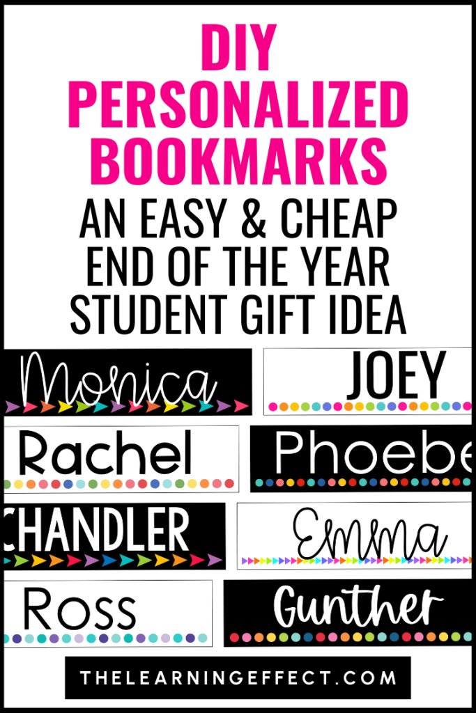 DIY Bookmarks: An End of the Year Student Gift Idea