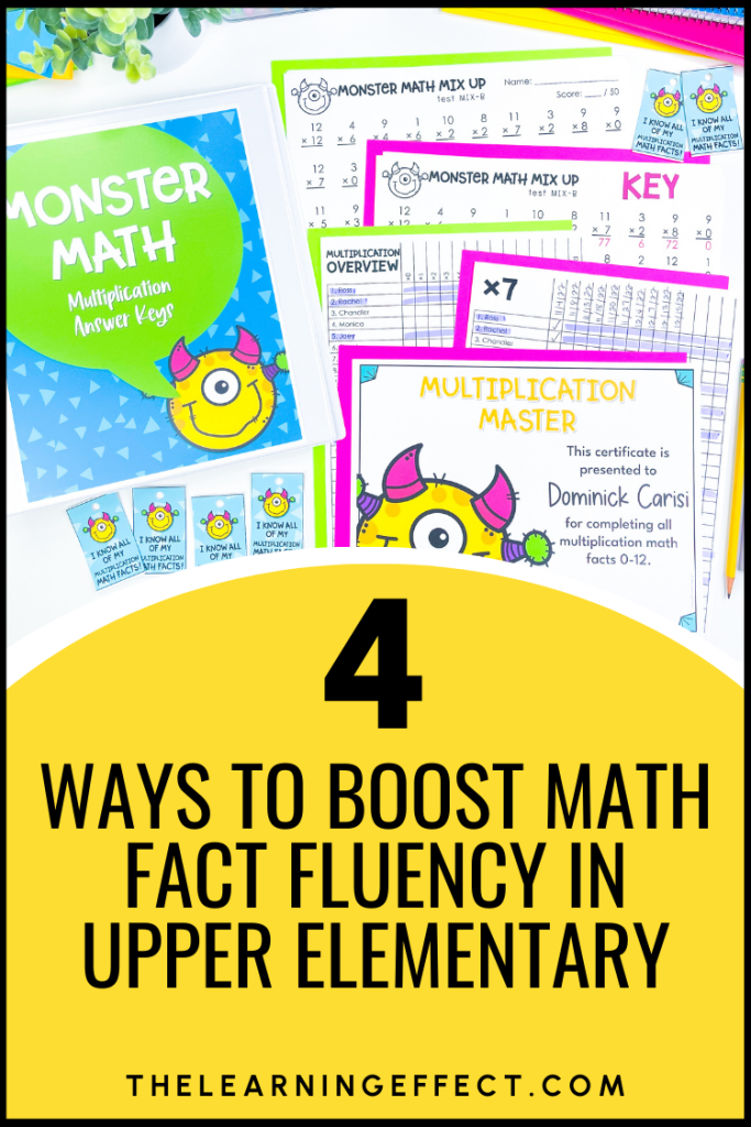 4 Ways to Boost Math Fact Fluency in Upper Elementary