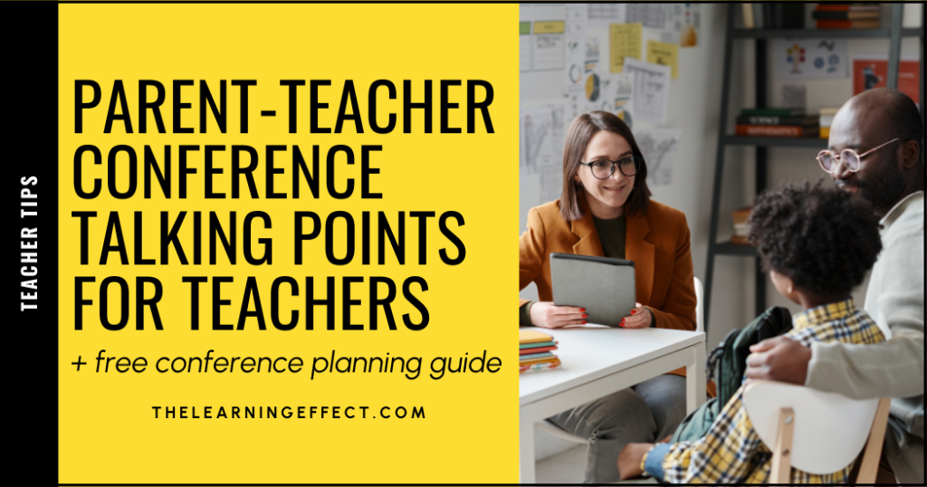 Parent-Teacher Conference Talking Points for Teachers