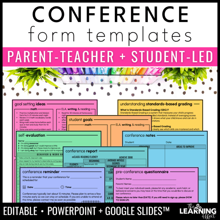 Parent-Teacher Conference Talking Points for Teachers