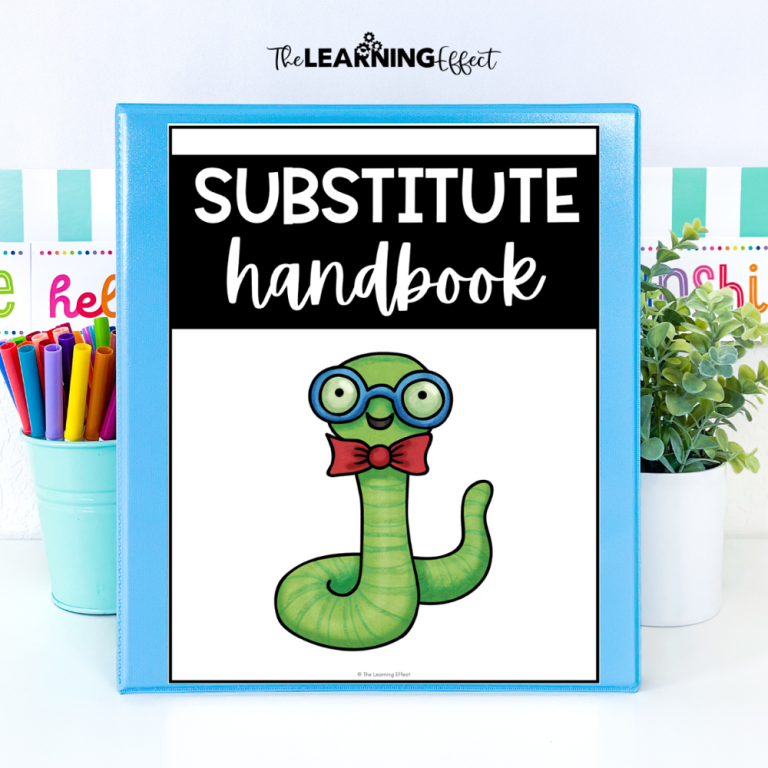 Put Together a Substitute Binder and Save Yourself Time Later