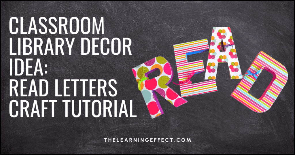 READ Letters Tutorial for Your Classroom Library