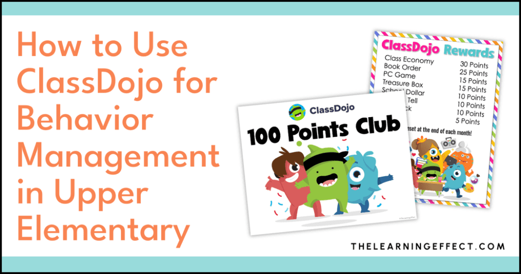 How to Use ClassDojo for Behavior Management in Upper Elementary